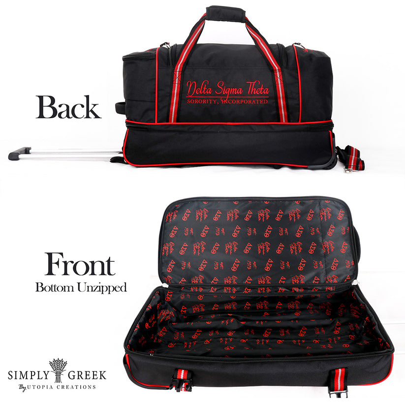 Double-Compartment Trolley Duffle Bag – 57th DC Diva Shoppe