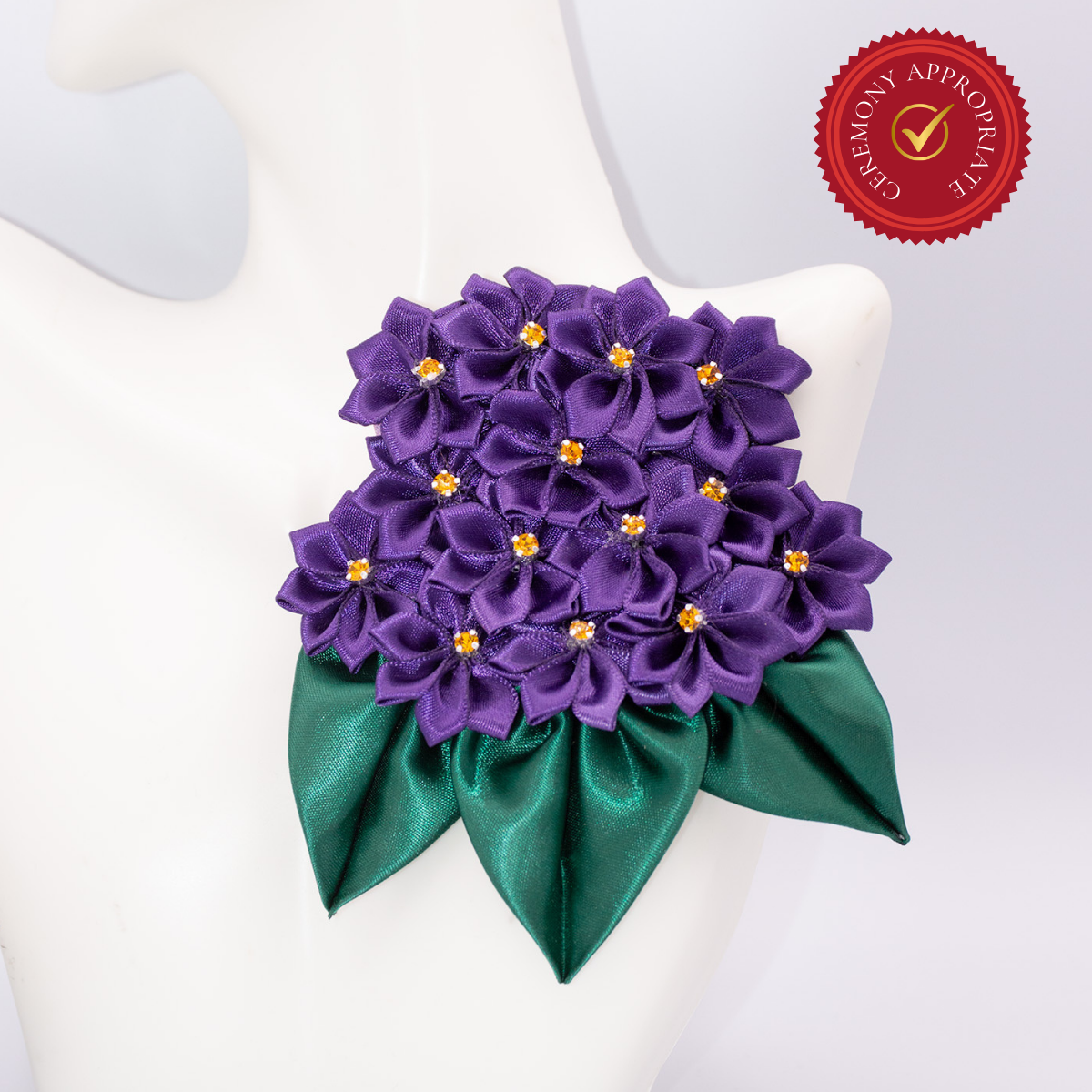 [PRE-ORDER] Purple Violets Cluster Corsage (Medium) – 57th DC Diva Shoppe