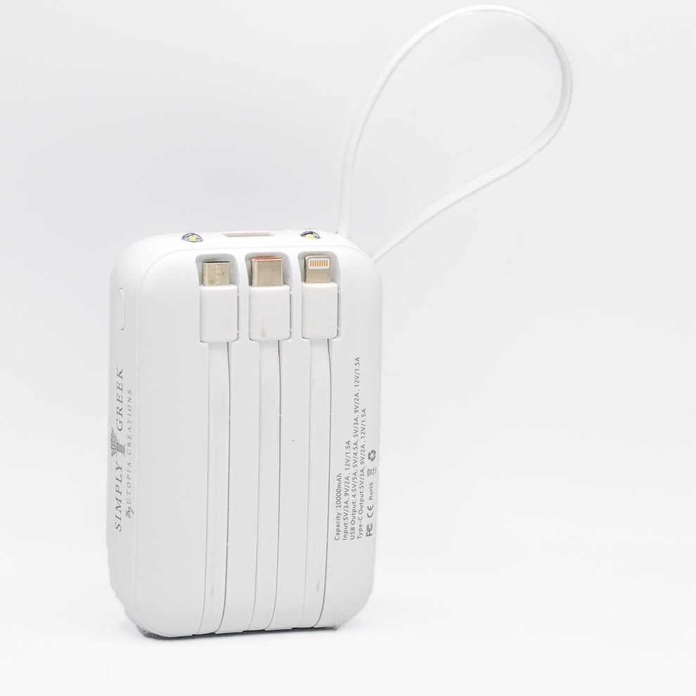 Compact Power Bank 10,000mAh Wireless Portable Charger with 22.5W Max ...